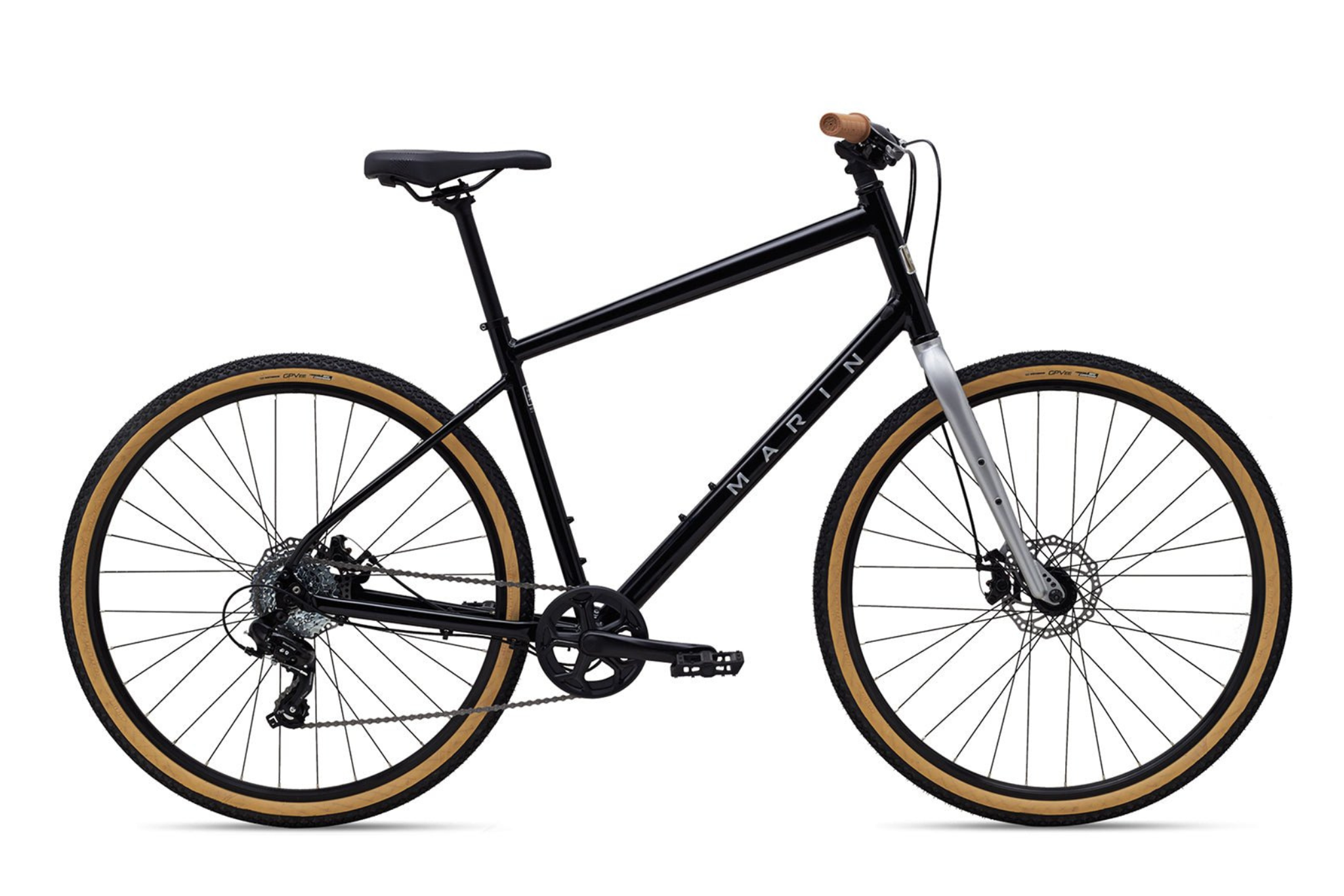 Marin Kentfield 1 - Hybrid Bike Black | Reid Cycles Australia